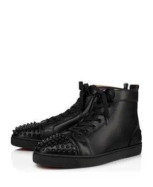 CHRISTIAN LOUBOUTIN Lou Spikes High Top Sneakers