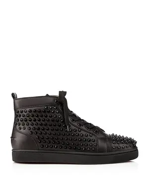 CHRISTIAN LOUBOUTIN Louis Spikes High Top Sneakers