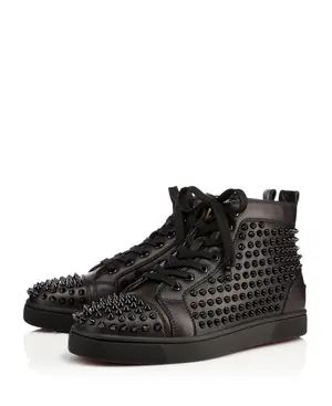 CHRISTIAN LOUBOUTIN Louis Spikes High Top Sneakers