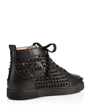 CHRISTIAN LOUBOUTIN Louis Spikes High Top Sneakers