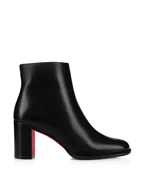 CHRISTIAN LOUBOUTIN Adoxa Zipped Booties - Black