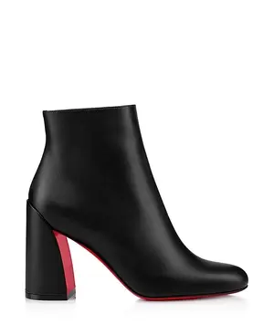 CHRISTIAN LOUBOUTIN Jane Booty Zipped Booties - Black