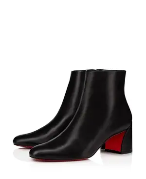 CHRISTIAN LOUBOUTIN Jane Booty Zip Up Ankle Boots - Black