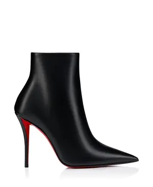 CHRISTIAN LOUBOUTIN Miss Z Booty Zipped Booties - Black