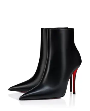 CHRISTIAN LOUBOUTIN Miss Z Booty Zip Up Stiletto Ankle Boots