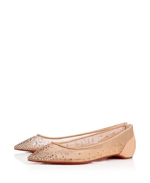 CHRISTIAN LOUBOUTIN Follies Strass Ballerina Flats