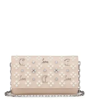 CHRISTIAN LOUBOUTIN Paloma Chain Wallet - Leche
