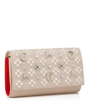 CHRISTIAN LOUBOUTIN Paloma Chain Wallet - Leche