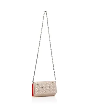 CHRISTIAN LOUBOUTIN Paloma Chain Wallet - Leche