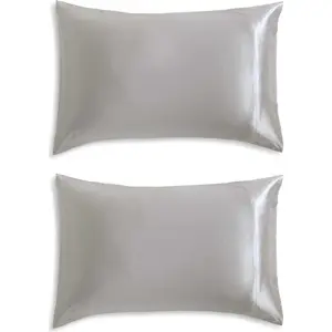 Calvin Klein Set Of 2 Mulberry Silk Pillowcases - Light Grey