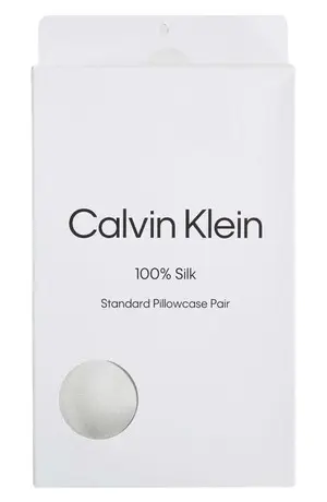Calvin Klein Set Of 2 Mulberry Silk Pillowcases - Light Grey