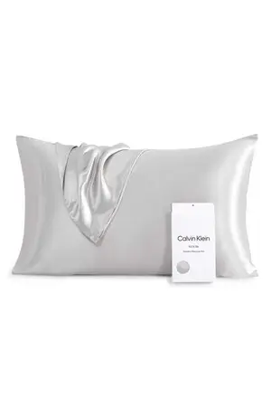 Calvin Klein Set Of 2 Mulberry Silk Pillowcases - Light Grey