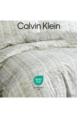 Calvin Klein Weave Texture Cotton Blend Comforter & Shams Set