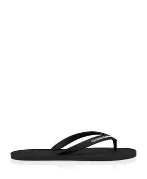 CHRISTIAN LOUBOUTIN Rubber Thong Sandals - Black