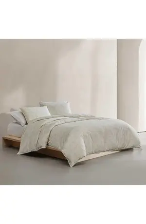 Calvin Klein Yellow Leaves 200 Thread Count Cotton Comforter & Shams Set