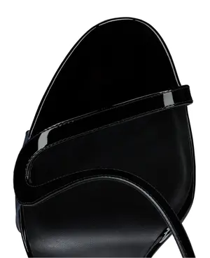 CHRISTIAN LOUBOUTIN Rosa Z Patent Calf Leather Stiletto Sandals - Black