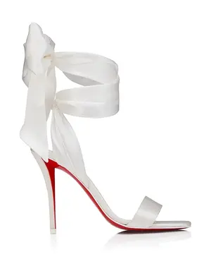 CHRISTIAN LOUBOUTIN Miss Z Du Desert Strappy Sandal - Ivory