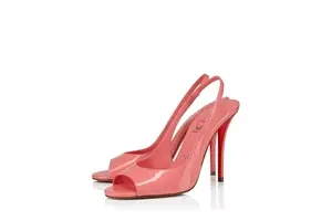 CHRISTIAN LOUBOUTIN Sofia Z Sling Back Peep-toe Pumps - Grapefruit