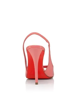 CHRISTIAN LOUBOUTIN Sofia Z Sling Back Peep-toe Pumps - Grapefruit