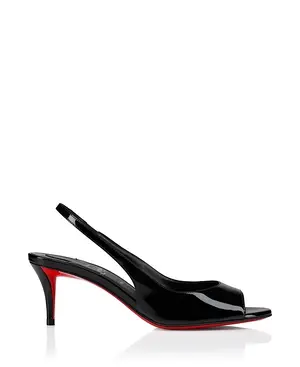 CHRISTIAN LOUBOUTIN Sofia Z Sling Back Peep Toe Pumps - Black