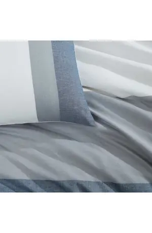 Calvin Klein Chambray Handkerchief Cotton Blend Comforter & Shams Set