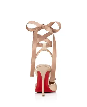 CHRISTIAN LOUBOUTIN Cassia Lace Up Strappy Pump - Blush