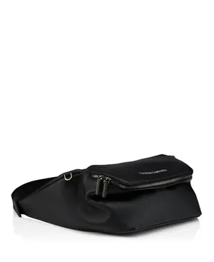 CHRISTIAN LOUBOUTIN Grained Calfskin Belt Bag - Black