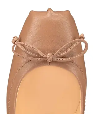 CHRISTIAN LOUBOUTIN Mamadrague Ballerina Flat - Beige