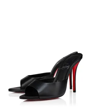 CHRISTIAN LOUBOUTIN Miss Z Mule Stiletto Sandal - Black