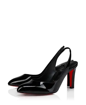 CHRISTIAN LOUBOUTIN Patent Calf Leather Fannylove Sling Pumps