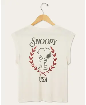 Junk Food Clothing Snoopy Usa Graphic Tank