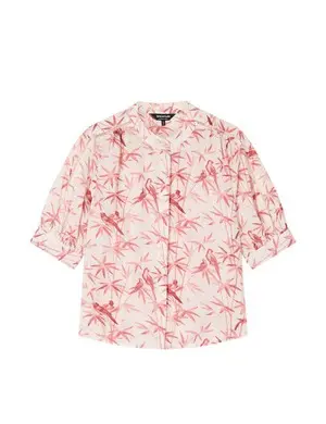 Whistles Tropical Bird Textured Shirt