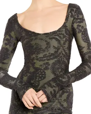 Etro Floral Scoop Neck Maxi Dress