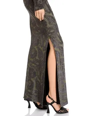 Etro Floral Scoop Neck Maxi Dress