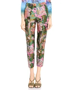 Etro Bristol Floral Crop Pants