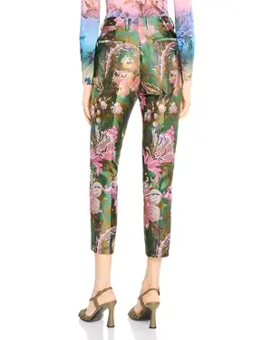 Etro Floral Cropped Tailored Trousers