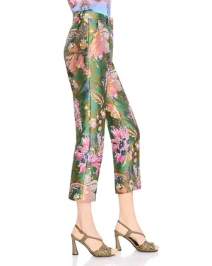 Etro Floral Cropped Tailored Trousers