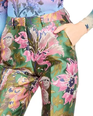 Etro Floral Cropped Tailored Trousers