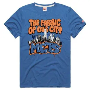 HOMAGE New York Mets Tri-blend Hyperlocal T-shirt - Royal