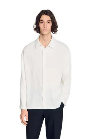 Sandro Crinkled Loose-fit Shirt