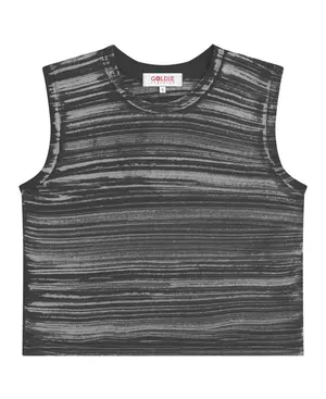 Goldie LeWinter Cabana Stripe Crop Tank