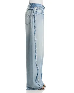 Alexander Wang Blow Up Mid Rise Jeans - Inverted Blue