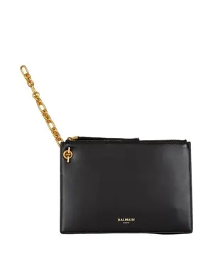 Balmain Pulse Card Holder In Smooth Leather
