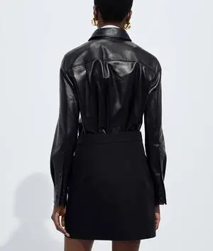 Bottega Veneta Cotton Gabardine Wrap Mini Skirt