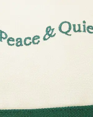 MUSEUM OF PEACE & QUIET Mini Wordmark Small Boat Tote - Forest