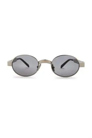 Miu Miu Oval Metal Sunglasses - Old Silver
