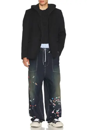 Mihara Yasuhiro Embellished Baker Jeans