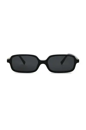 Miu Miu Rectangular Acetate Sunglasses - Black