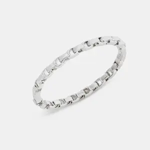 COACH Signature Chain Hinged Bangle Bracelet