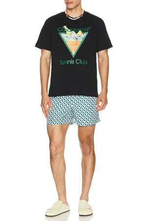 Casablanca Printed Swim Shorts In Multi